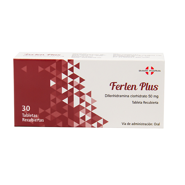 FERLEN PLUS 50 mg Tableta Recubierta - SMART PHARMA